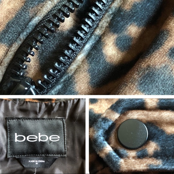 bebe | Jackets & Coats | Bebe Leopard Print Jacket | Poshmark